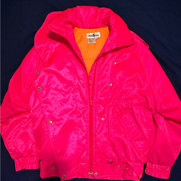 Obermeyer | Jackets & Coats | Vintage Hot Neon Pink Obermeyer Two Piece ...